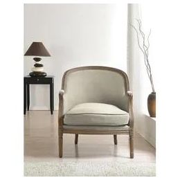 Sessel Barock - Stoff - Beige - ALIENOR