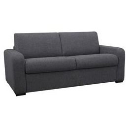 Schlafsofa mit Matratze 4-Sitzer - Liegefläche 160 cm - Matratze 14 cm - Stoff - Anthrazit - BEVIS