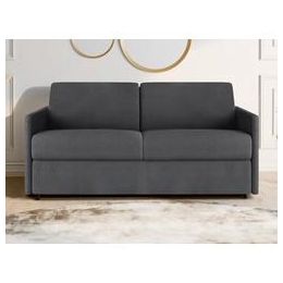 Schlafsofa 3-Sitzer - Liegefläche: 140 cm - Matratzenhöhe: 18 cm - Stoff - Grau - CALIFE