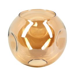 hofstein Glas-Lampenschirm Ripoll Ersatzglas 15 cm Bernsteinfarben