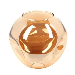 hofstein Glaslampenschirm Ripoll Ersatzglas 20 cm Bernsteinfarben