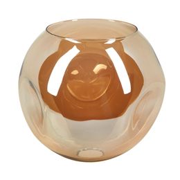 hofstein Lampenschirm aus Glas Ripoll Ersatzglas 25 cm Bernsteinfarben