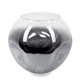 hofstein Lampenschirm aus Glas Ripoll Ersatzglas 25 cm Klar, Rauchfarben