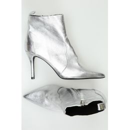 Mango Damen Stiefelette, silber, Gr. 37