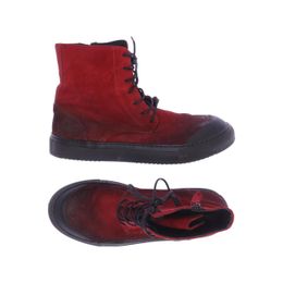 Rundholz Damen Stiefelette, rot, Gr. 43