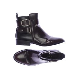 Zara Damen Stiefelette, bordeaux, Gr. 39