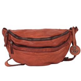 Gürteltasche Harbour 2nd "Kendall" Gr. B/H/T: 40cm x 18cm x 11cm, braun (cognac), Damen, Rindsleder, Taschen