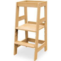 Stehhilfe Pinolino "Lernturm Fino" Gr. B/H/T: 40cm x 85cm x 47cm, beige (natur) Baby Stühle unbehandelt; Made in Europe