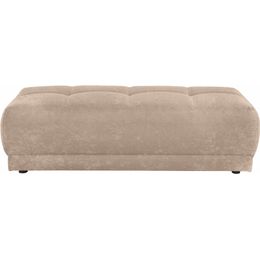 Hocker DOMO collection "Ava" Gr. B/H/T: 150cm x 44cm x 67cm, Microfaser PRIMABELLE, beige (natur) Polsterhocker Hocker