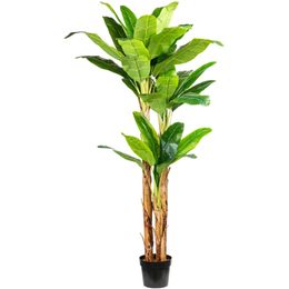 Kunstpalme Creativ green "Bananenpflanze", grün, H:240cm, Kunststoff, Kunstpflanzen