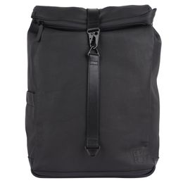 Tagesrucksack Harbour 2nd "Mailand" Gr. B/H/T: 20cm x 40cm x 13cm, schwarz, Damen, Polyurethane, Rucksäcke, Freizeitrucksack Arbeitsrucksack aus wasserfestem PU