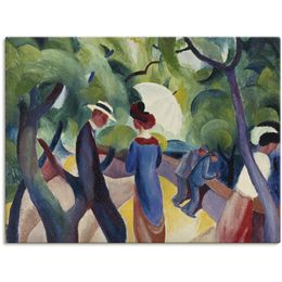 Wandbild Artland "Promenade. 1913", bunt, B:120cm H:90cm, Canvas, Leinwand, Bilder, als Leinwandbild, Poster in verschied. Größen