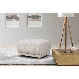 Polsterhocker Home Affaire "LEMPS", beige (creme), B:70cm H:45cm T:63cm, 100% Polyester, Hocker, klein passend zur Serie, B/T/H: 70/70/46 cm