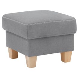 Hocker Home Affaire "Soleo" Gr. B/H/T: 60cm x 47cm x 60cm, Struktur, grau Sitzhocker Hocker passend zum "Solea"-Ecksofa