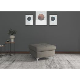 Sit & More Hocker SIT & MORE "Baviene", braun (schlamm), B:72cm H:46cm T:72cm, Hocker, Polsterhocker