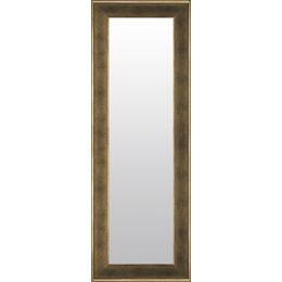 Dekospiegel Lenfra, gold (goldfarben), B:70cm H:110cm T:3cm, Holz, Spiegel, Wandspiegel