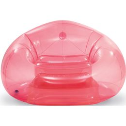 Luftsessel Intex "TRANSPARENT BEANLESS BAG CHAIR" Luftbetten Gr. B/H/L: 127cm x 74cm x 137cm, rosa