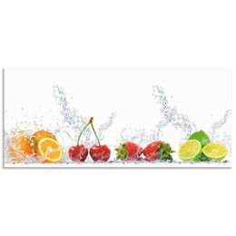 Küchenrückwand Artland "Fruchtig erfrischend gesund Fruchtmix", bunt, B:150cm H:65cm, Aluminium, Spritzschutzwände, Alu Spritzschutz mit Klebeband, einfache Montage