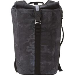 Freizeitrucksack Nitro "Scrambler", Gr. B/H/T: 30cm x 47cm x 12cm, grau (forged camo), Polyester, Rucksäcke, Rucksack für Alltag, Arbeit & Reise mit Roll-Top, Cityrucksack