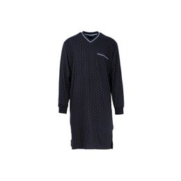 Götzburg Pyjama GÖTZBURG "Nachthemd" Gr. XXXL, blau (marine) Herren Homewear-Sets