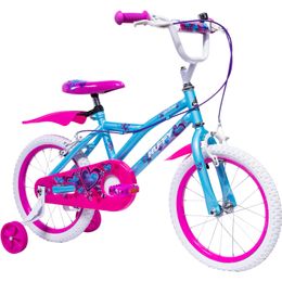 Kinderfahrrad Huffy "Huffy So Sweet 16-Zoll Himmelblau" Gr. 27, blau, Fahrräder, Kinder, 27cm, 16 Zoll (40,64cm) hinten: 16 Zoll (40,64cm)