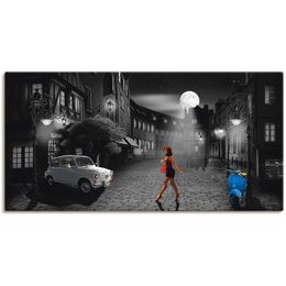 Wandbild Artland "Feierabend in bella Italia", schwarz, B:150cm H:75cm, Bilder, als Alubild, Outdoorbild, Leinwandbild, Poster, Wandaufkleber