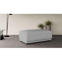 Polsterhocker Home Affaire "TAMMO", grau (hellgrau), B:70cm H:45cm T:120cm, 100% Polyester, Hocker, Polsterhocker, passend zur Serie, auch in Cord und Boucl&eacute;