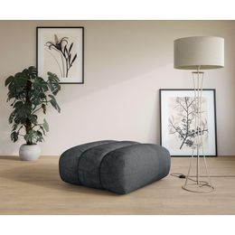 Polsterhocker LeGer Home by Lena Gercke "Priya", grau (anthrazit), B:90cm H:46cm T:106cm, 100% Polyester, Hocker, gemütlich und modern