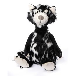 Kuscheltier Sigikid "BeastsTown - Cat Macchiato" Plüschfiguren schwarz (schwarz, weiß) Kinder Made in Europe