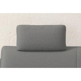 Sit & More Kopfst&uuml;tze SIT & MORE "Panini", grau, B:50cm H:25cm T:11cm, Polsterauflagen, Sofa-Zubeh&ouml;r Kopfst&uuml;tze, 2 St&uuml;ck im Set