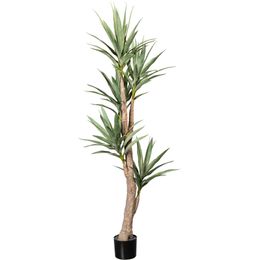 Künstliche Zimmerpflanze Creativ green "Dracaena", grün, H:180cm, Kunststoff, Kunstpflanzen