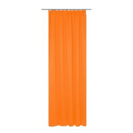 Vorhang WIRTH "Dim out" Gardinen Gr. 365cm, Kräuselband, 142cm, orange nach Maß