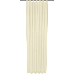 Vorhang WIRTH "Sunday" Gardinen Gr. 405cm, Schlaufen, 142cm, beige (creme) nach Maß