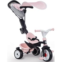 Dreirad Smoby "Baby Driver Plus, rosa", rosa, Dreiräder, Kinder, Kunststoff, Metall, Made in Europe