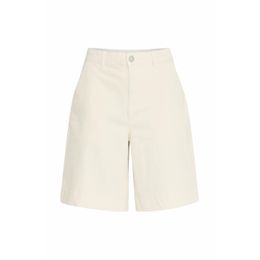 Cargoshorts Fransa "Chinoshorts FRTwill" Gr. 46, N-Gr, weiß (arctic wolf), Damen, Obermaterial: 97% Baumwolle CO. 3% Elasthan EL., Hosen