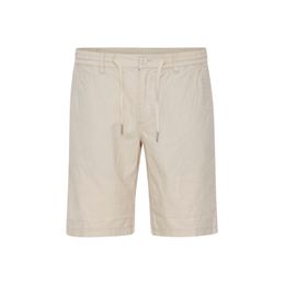 Chinoshorts FQ1924 "Chinoshorts FQBent", Herren, Gr. XL, N-Gr, beige (almond milk), Obermaterial: 55% Baumwolle CO. 45% Leinen LI., casual, regular fit kurz, Hosen