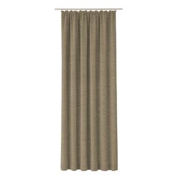 Vorhang WIRTH "Holmsund 288g/qm" Gr. 5, grau (taupe), B:132cm H:225cm, Chenille, Polyacryl, Gardinen