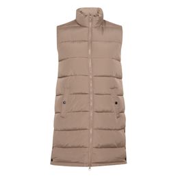 Steppweste Fransa "Steppweste FRMABELLE VE 2" Gr. S, braun (walnut), Damen, Obermaterial: 100% Polyester PES., Westen, Ohne