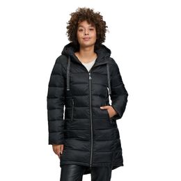 Outdoorjacke Cartoon "Cartoon Outdoorjacke mit Kapuze", Damen, Gr. 34, schwarz, Obermaterial: 100% Polyester. Futter: 100% Polyester. Füllung: 100% Polyester., modisch, gerade, Langarm, Jacken