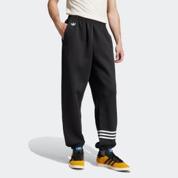 Sporthose adidas originals "NC PANTS" Gr. L, N-Gr, schwarz, Herren, Obermaterial: 53% Baumwolle, 47% Polyester, Hosen