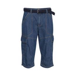 Cargoshorts FQ1924 "Cargoshorts FQZamo", Herren, Gr. XL, N-Gr, blau (denim middle blau), Obermaterial: 100% Baumwolle CO., casual, regular fit normal, Hosen