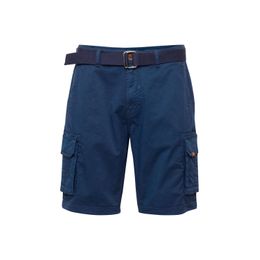 Cargoshorts 11 Project "Cargoshorts PRFribo", Herren, Gr. L, N-Gr, blau (marineblaus), Obermaterial: 97% Baumwolle CO. 3% Elasthan EL., casual, regular fit kurz, Hosen