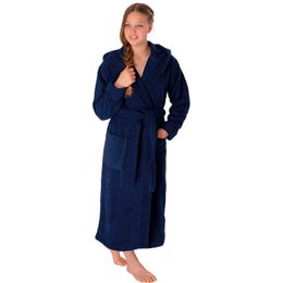 WEWO-Fashion Unisex-Bademantel WEWO FASHION "3006" Hausmäntel Gr. L L: 125cm, blau (navy) bei 60C waschbar