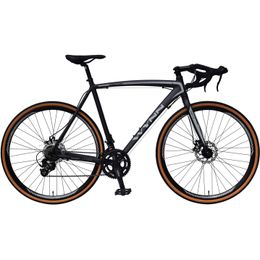 Gravelbike WYNN "GRL1.0" Gr. 54, grau (grau, grau), Fahrräder, 54cm, 28 Zoll (71,12cm)