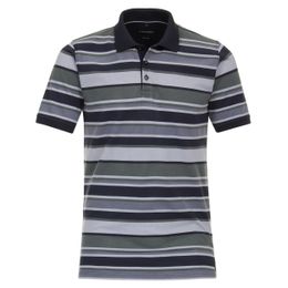 Poloshirt Casamoda "Casamoda Polo-Shirt gestreift", Herren, Gr. 6XL, grün (olive), 50% Baumwolle, 50% Polyester, Shirts