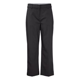 Chinohose Fransa "Chinohose FRVita", Damen, Gr. 40, N-Gr, schwarz, Obermaterial: 60% Baumwolle CO. 36% Polyester PES. 4% Elasthan EL., casual, slim fit knöchelfrei, Hosen