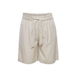 Shorts Fransa "Shorts FPLin" Gr. 52, N-Gr, braun (birch mix), Damen, Obermaterial: 75% Viskose LENZINGu00bf ECOVEROu00bf CV LenzEcov. 25% Leinen LI., Hosen