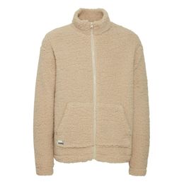 Sweatjacke 11 Project "Fellimitatjacke PRDeen", Herren, Gr. XXL, beige (oatmeal), Obermaterial: 100% Polyester COOLMAX PES(Coolmax)., casual, Sweatjacken