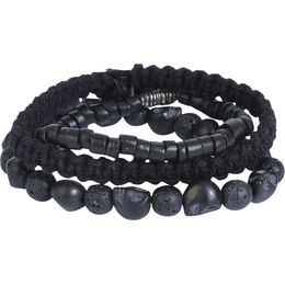 Rock Rebel by EMP Skull Bracelet Armband-Set schwarz 3-20-3306