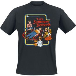 Steven Rhodes Let's Summon Demons T-Shirt schwarz in S POF - Design 02_Gildan Softstyle